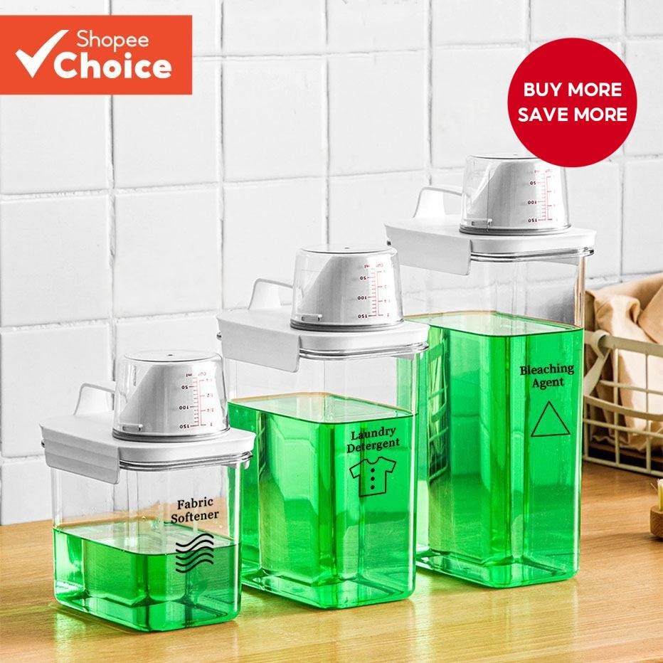 1PC Large Capacity Laundry Detergent Storage Box - Refillable Container ...