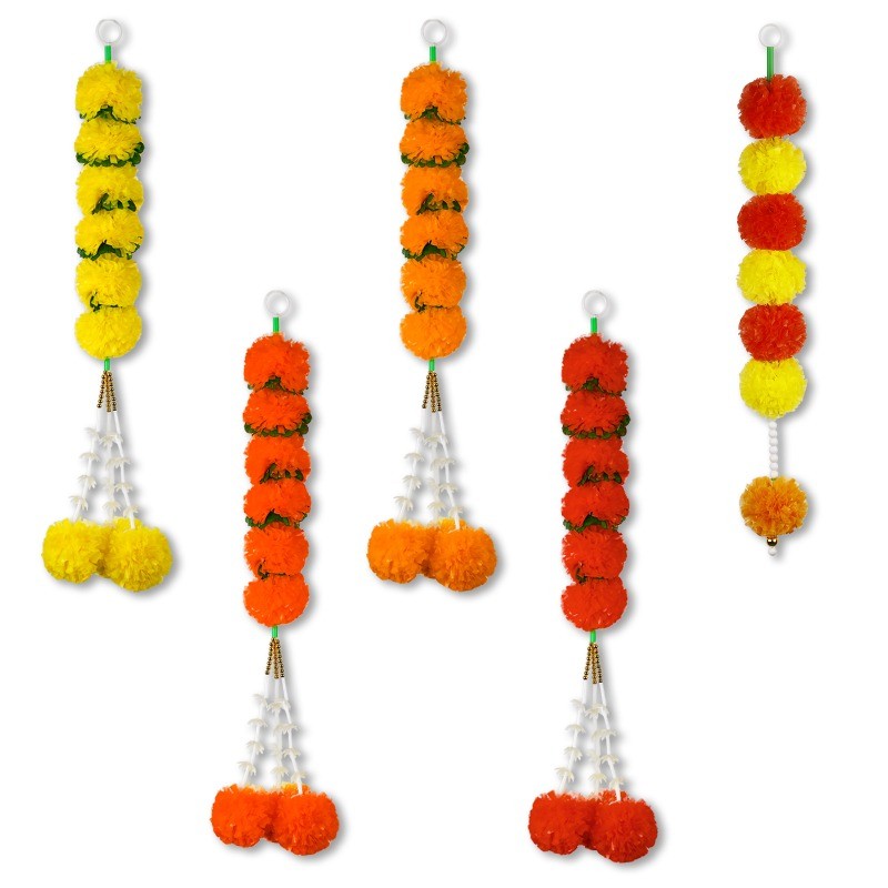 [Ready Stock] Diwali Marigold Decorations Indian-style Combination ...