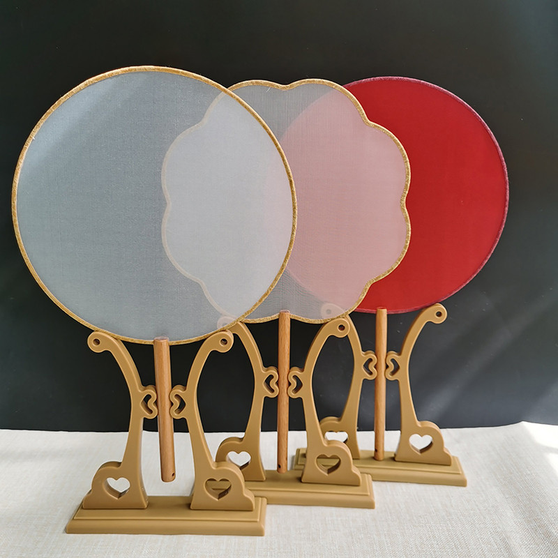 bri 1Pcs Fan Stand Display Base Holder Circular Fan Display Stand Home ...