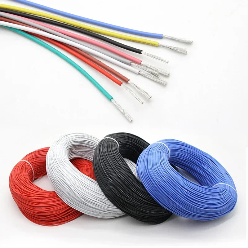 UL3239 Soft Silicone Wire Tinned Copper Wire Heat-resistant 200℃ 30 28 26 24 22 20 18 16 14 AWG ...