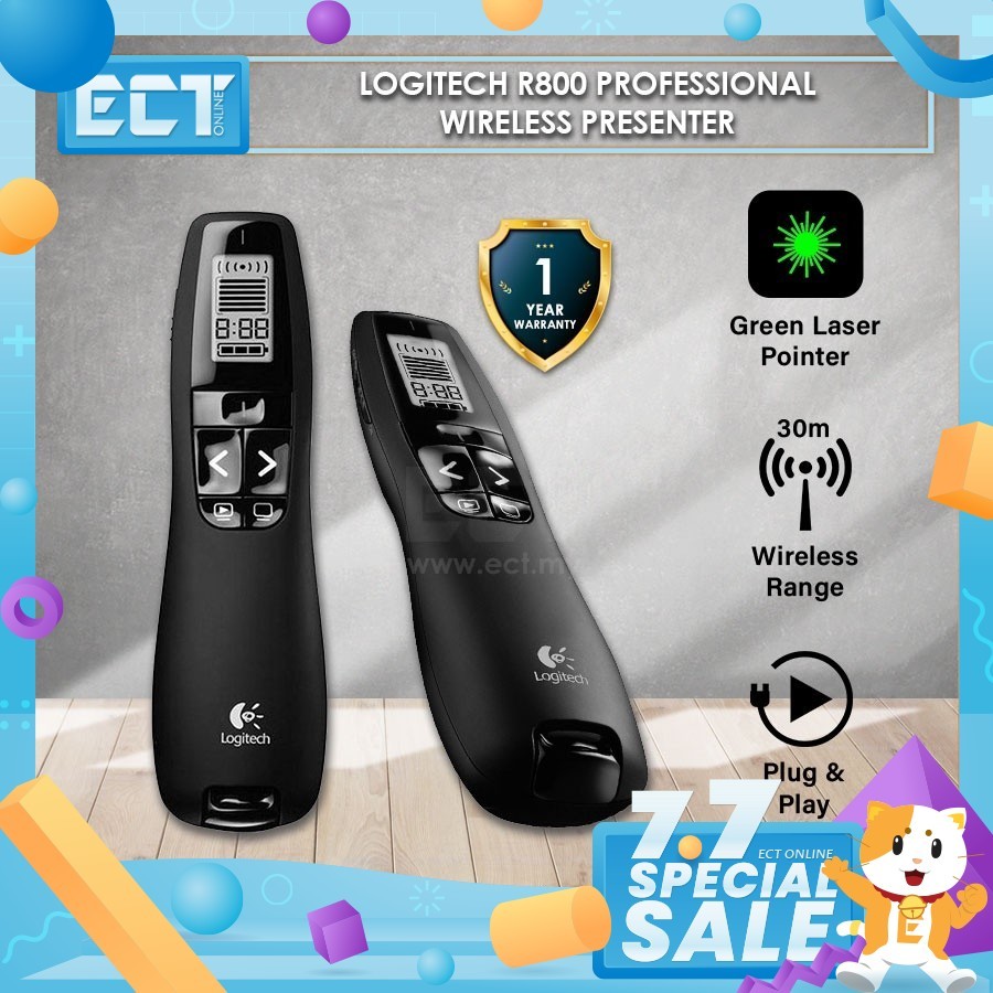 Logitech R800 Professional Wireless Presenter | Shopee Malaysia