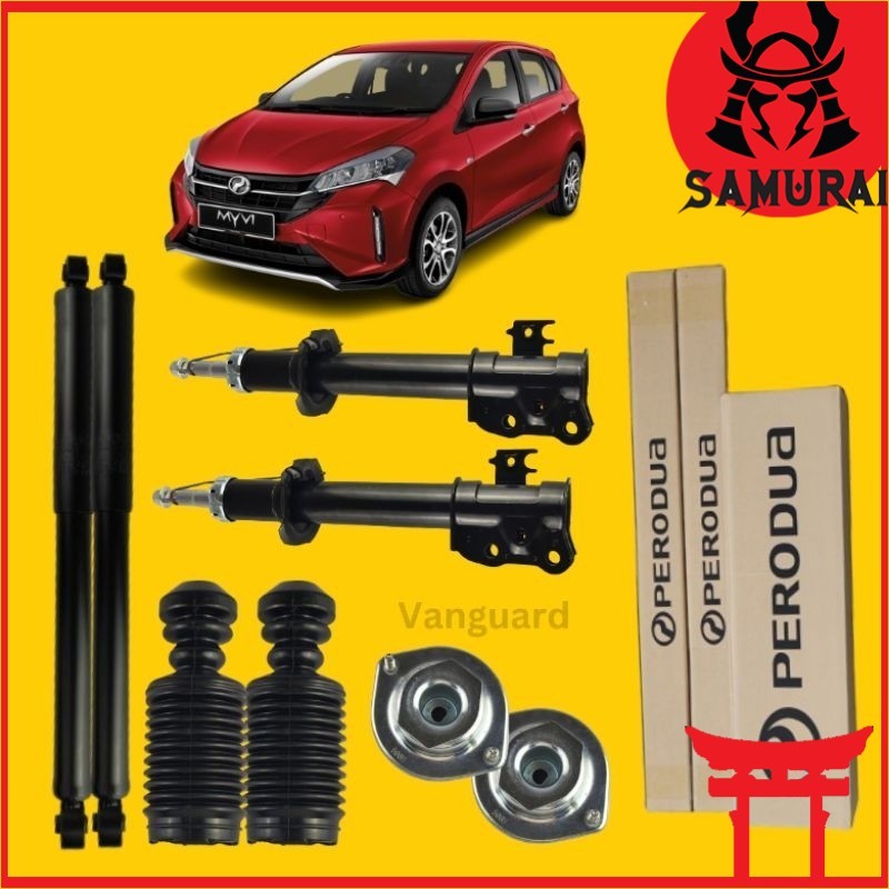 Original GENUINE PERODUA Combo 8pc Myvi new/gen3(2018>) Absorber,cover ...