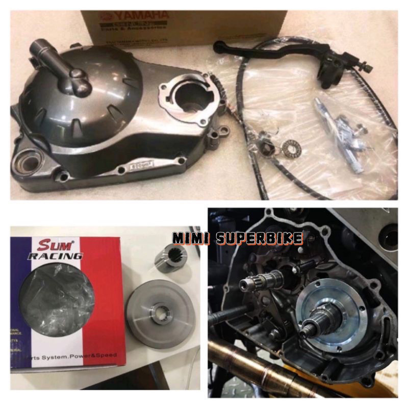 YAMAHA LC135 MODIFY HAND CLUTCH RACING CLUTCH CASE SET LC V1 V2 V3 V4 V5 V6 V7 4S TANGAN STOPPER ...
