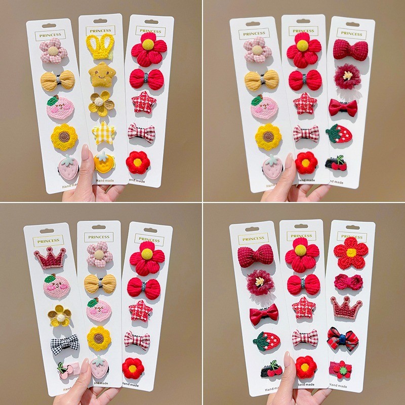 Set 10 Cute Baby Hair Clip Baby Does Not Hurt Hair Bb Clip Children's ...