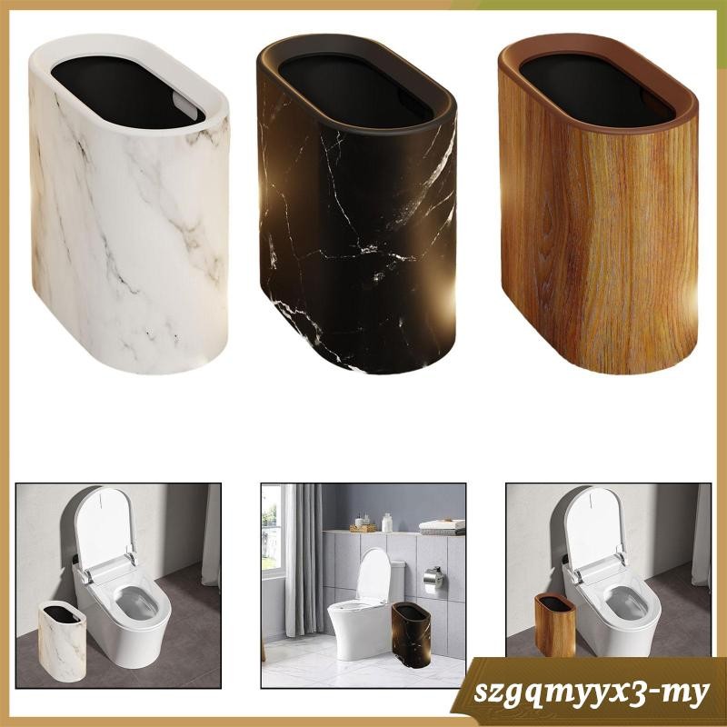 [ Open Top Trash Can Garbage Can Portable Modern Dustbin without Lid ...