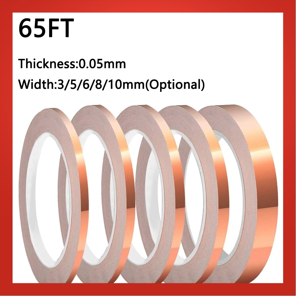 [BTSL] 65FT Single Side Conduction Copper Foil Tape EMI Shielding ...