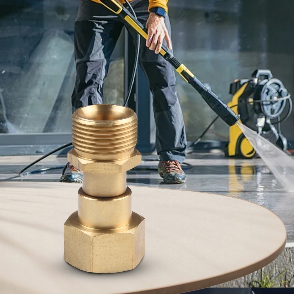 【SWTDRM】M22 14mm Male + M22 Female Pressure Washer Swivel Joint ...