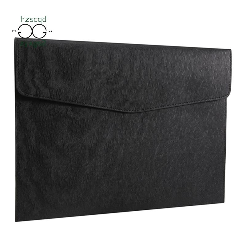 PU Leather A4 File Folder Document Holder Waterproof Portfolio Envelope ...