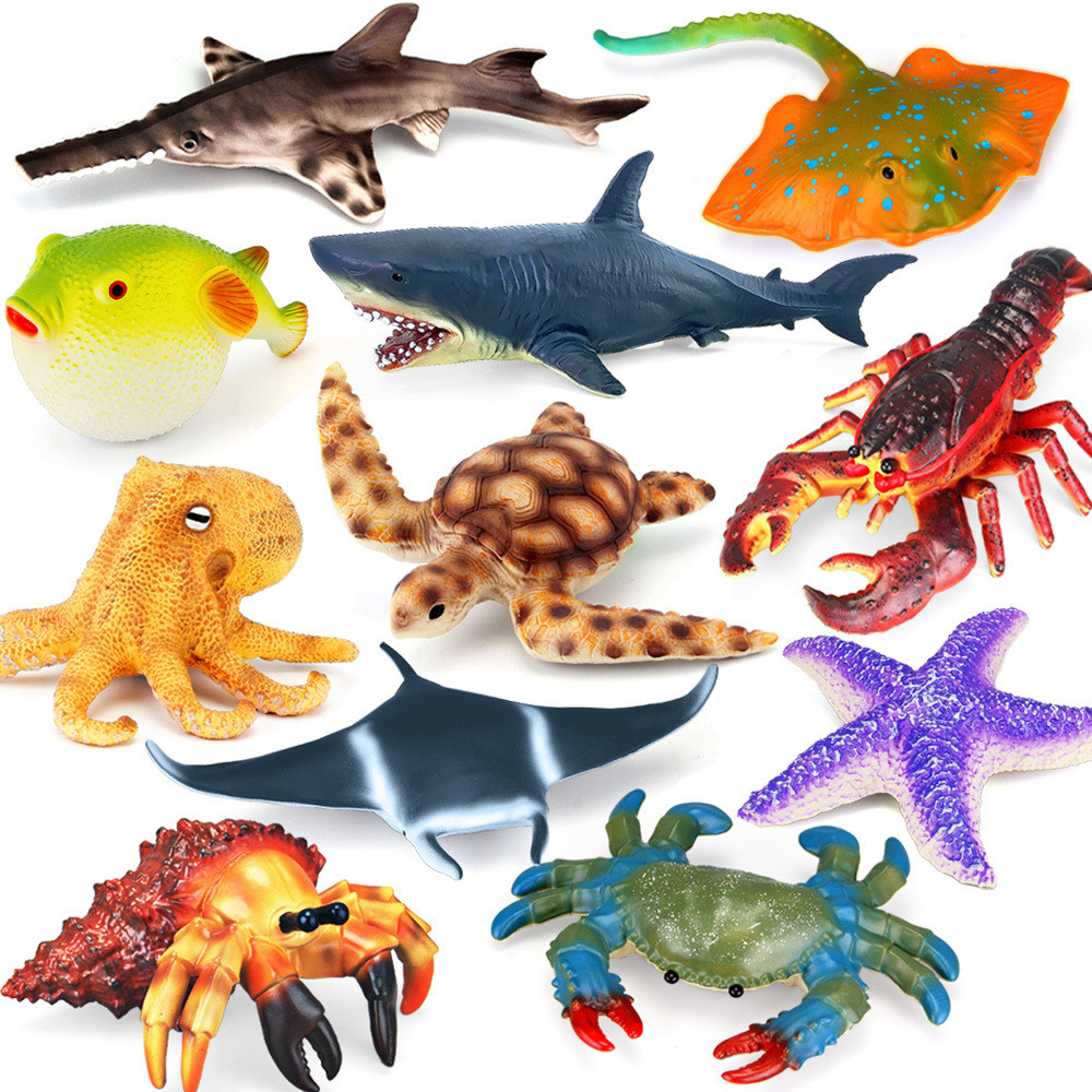 Children's and boys' soft rubber filled cotton seal fish, shrimp ...
