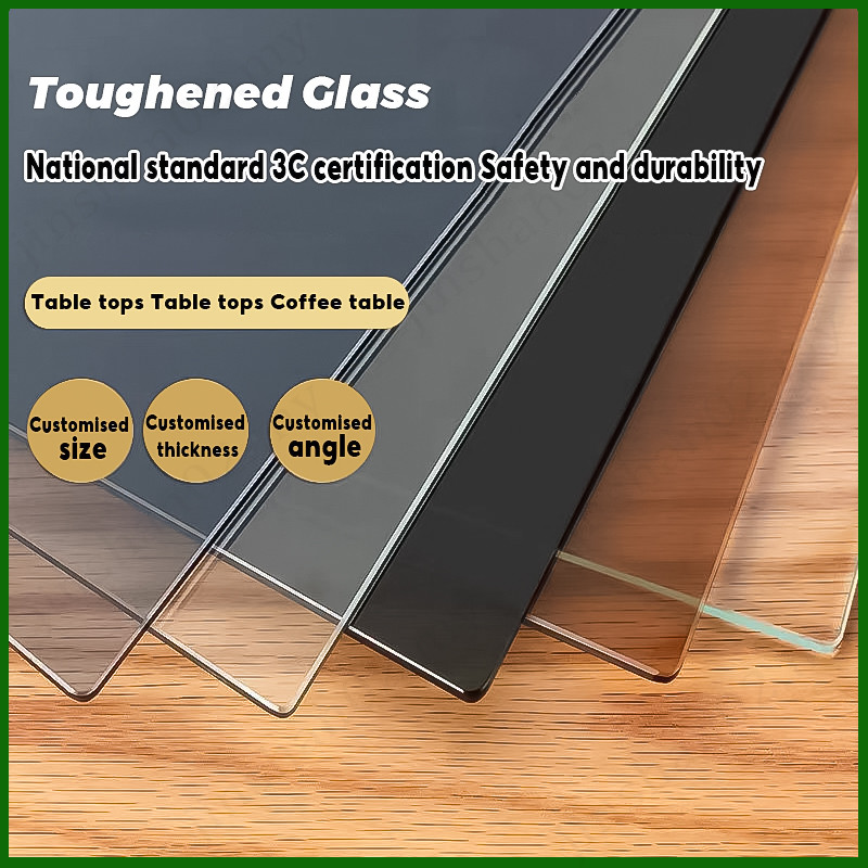 Tempered glass customized tempered glass desktop coffee table dining ...