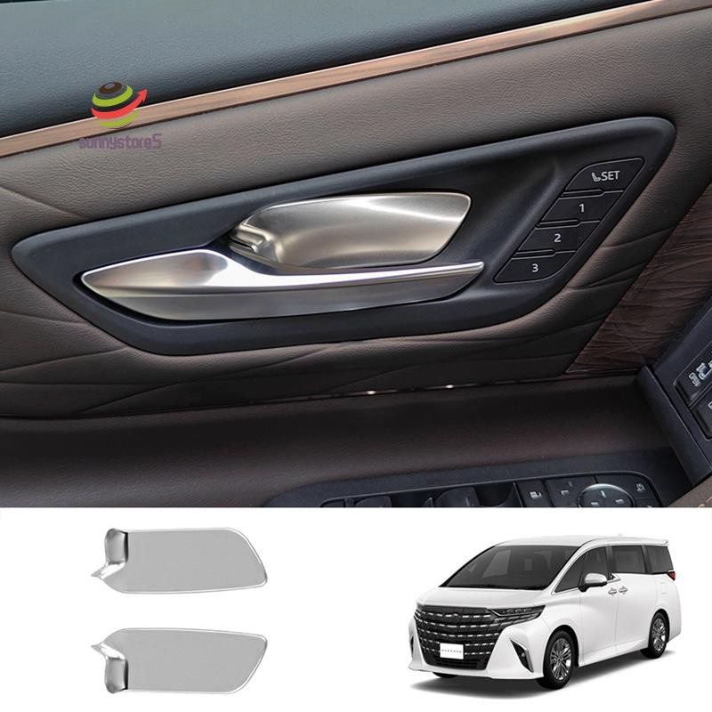 Car Stainless Steel Inner Door Bowl Panel Trim Sticker for Alphard ...