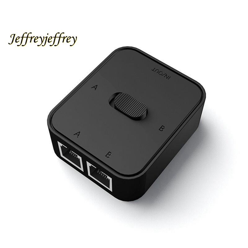 2 Port RJ45 LAN CAT6 Network Switch Selector 1000Mbps 2 in 1 Out/1 in 2 ...