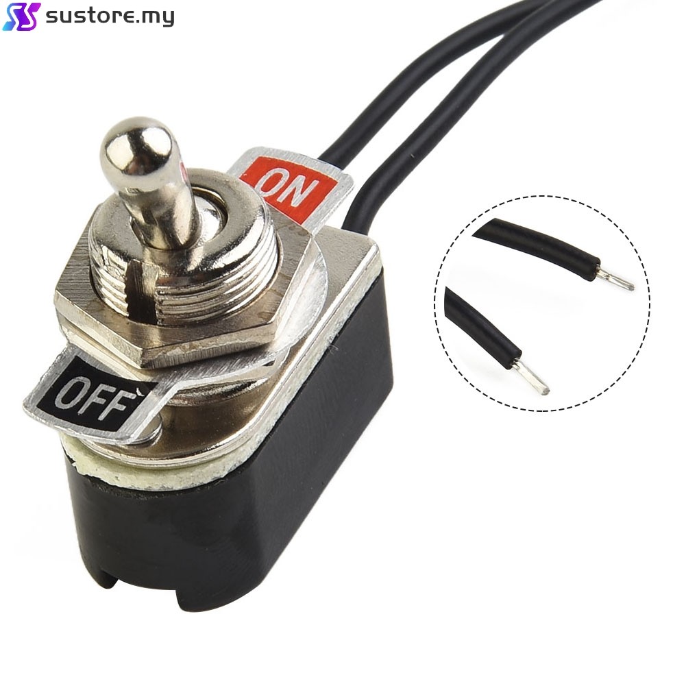 [Super] 1PCS 2 Foot ON/OFF Prewired Rocker Toggle Switch SPST 6A/125V ...