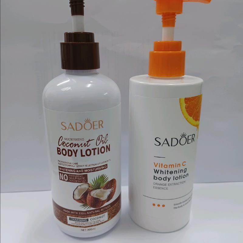 [COD]SADOER Nourishing Coconut Oil Body Lotion + SADOER Vitamin C whitening Body Lotion (2 in 1 ...