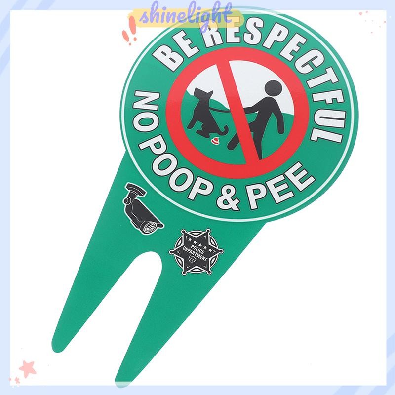[Shinelight] Double Sided No Pooping Dog Sign No Peeing Dog Sign With ...