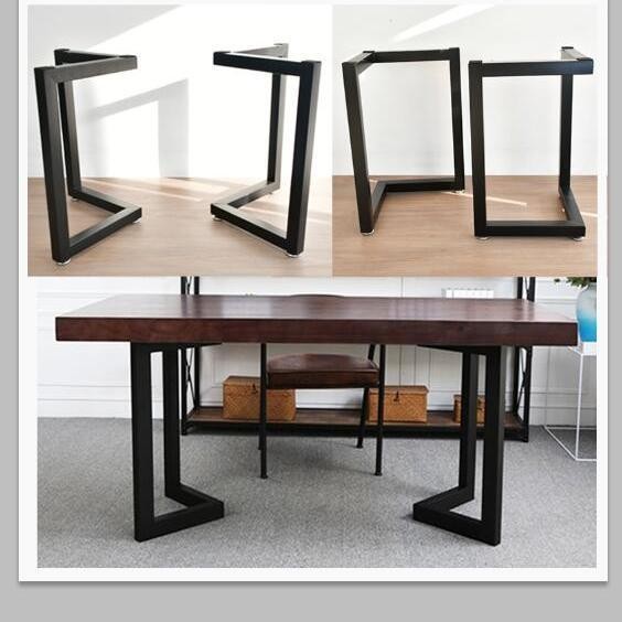 Iron Table Leg Bracket Desk Leg Large Board Table Table Stand Metal ...