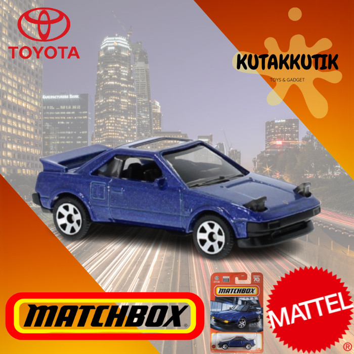 Matchbox Sedan Car 1984 Toyota MR2 Metallic Blue Toyota Edition ...
