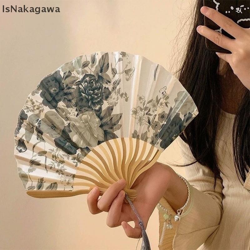 [Isn] Chinese Japanese Style Silk Fan Folding Fan Wedding Fan Art Gifts ...
