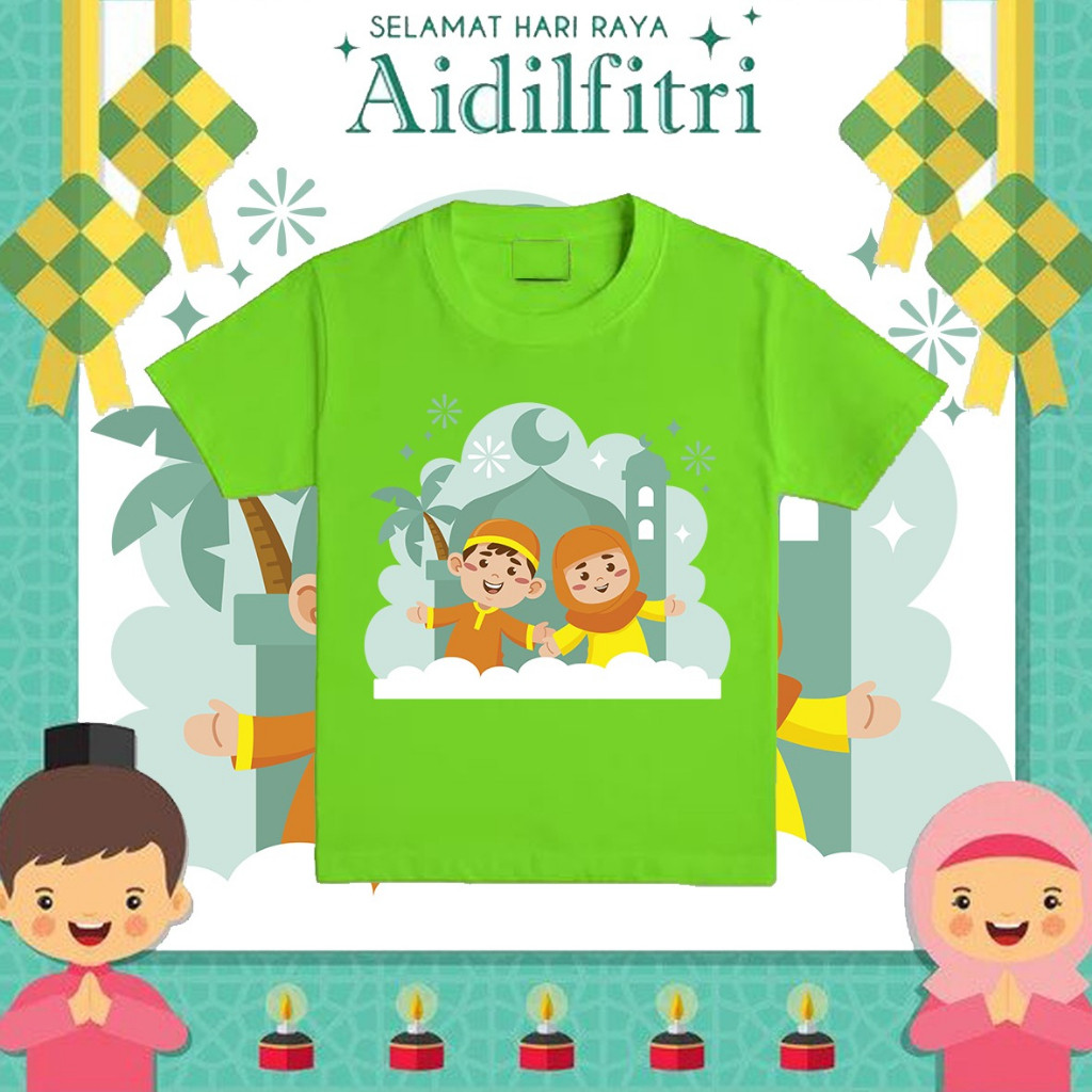 2025 Hari Raya Baju Kids Hari Raya Aidilfitri Tshirt Baju Raya Kanak ...