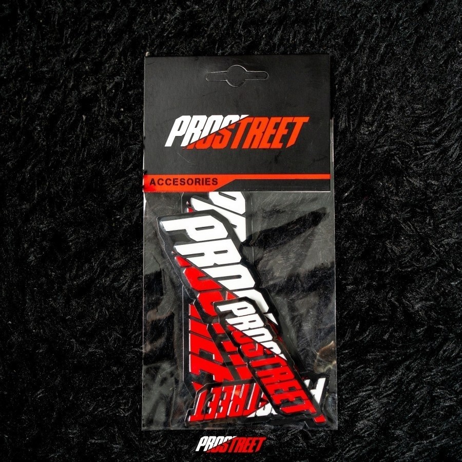 ORIGINAL RED WHITE LOGO PROSTREET STICKER | Shopee Malaysia
