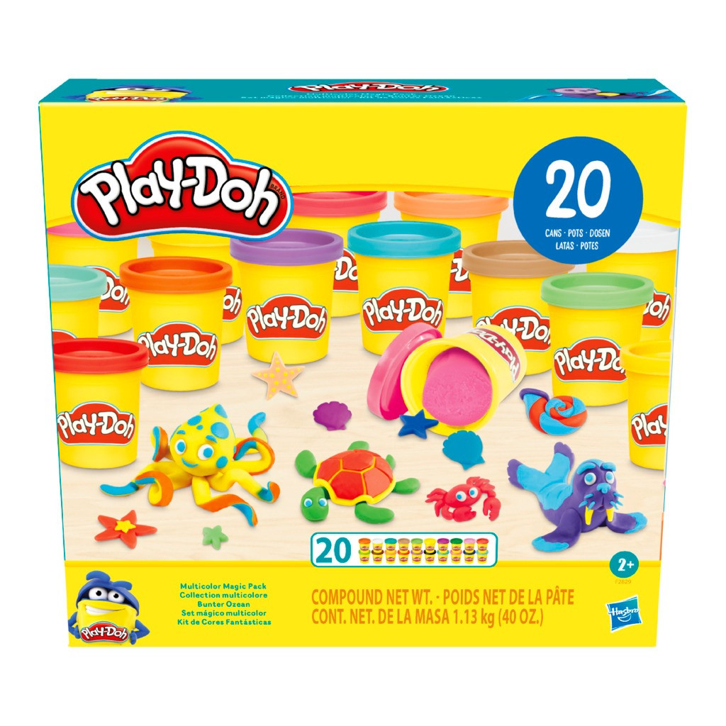 Play-Doh 20 Pack Multicolor Magic: Creative Fun , Non-Toxic Modeling ...