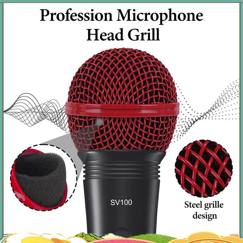 lenachristy Wireless Microphone Grille Microphone Accessories Metal ...