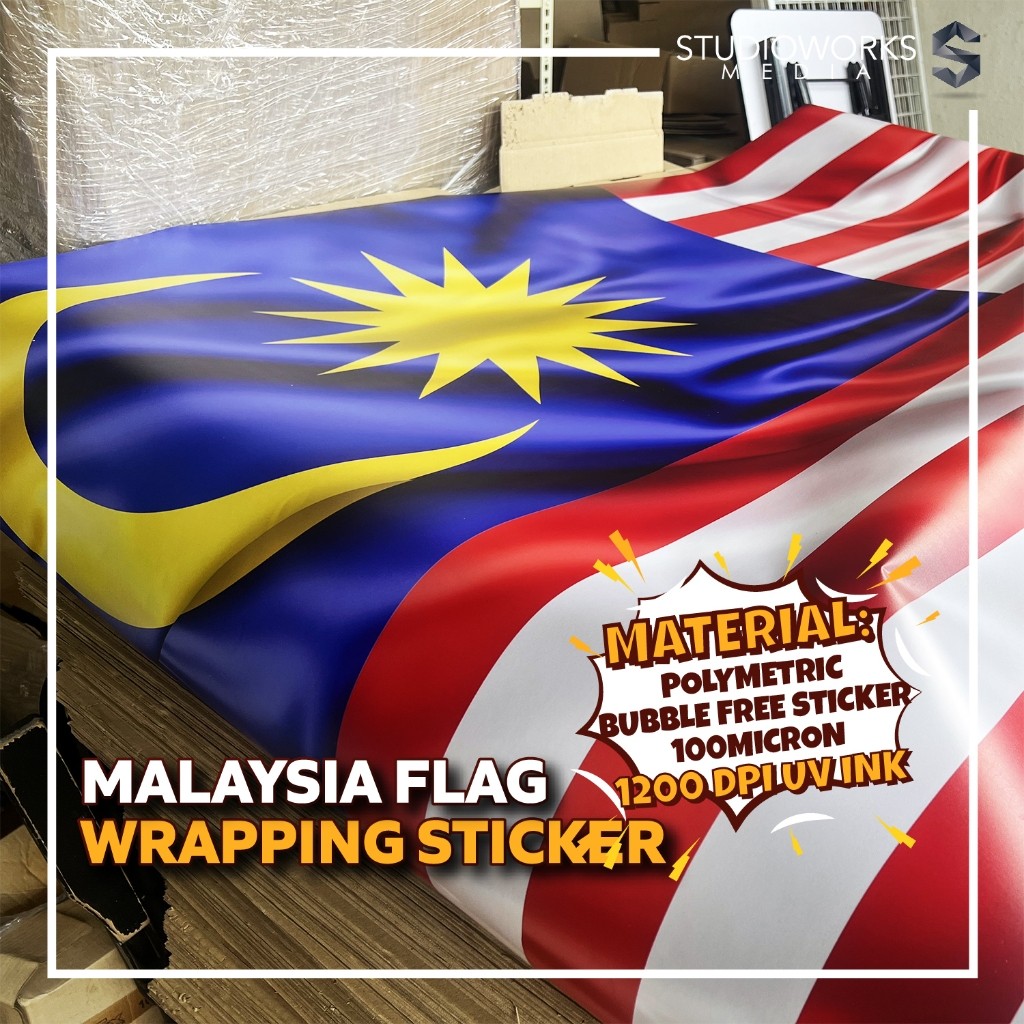 Sticker Bendera Malaysia Merdeka tampal body bonet kereta, motor ...