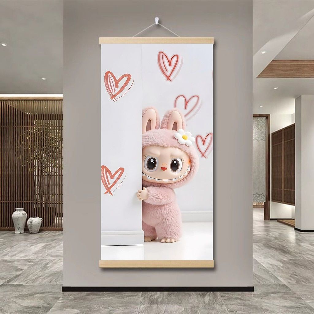 Jualan hebat # Labubu Anime Lukisan Gantung Bilik Kanak-kanak Lukisan ...
