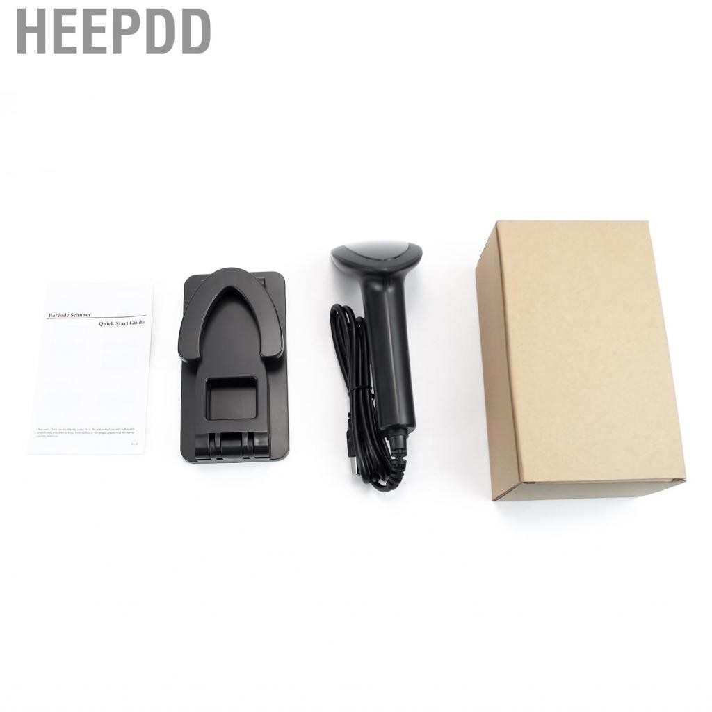HEEPDD Handheld USB 1D Barcode Scanner with Stand CMOS Image Sensor ...