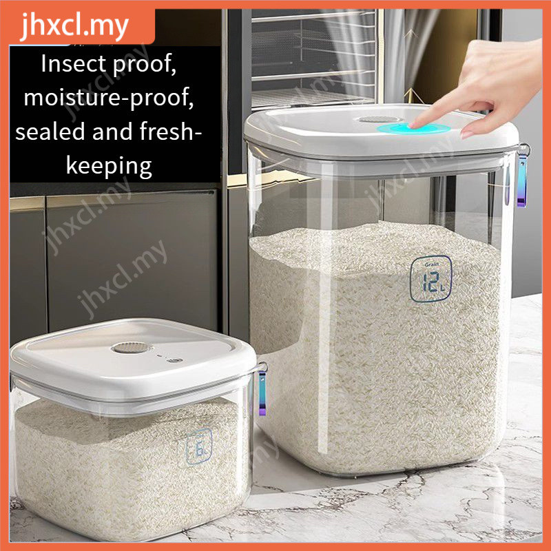 Rice Container 5kg 10kg Rice Storage Rice Bucket Rice Dispenser Rice ...