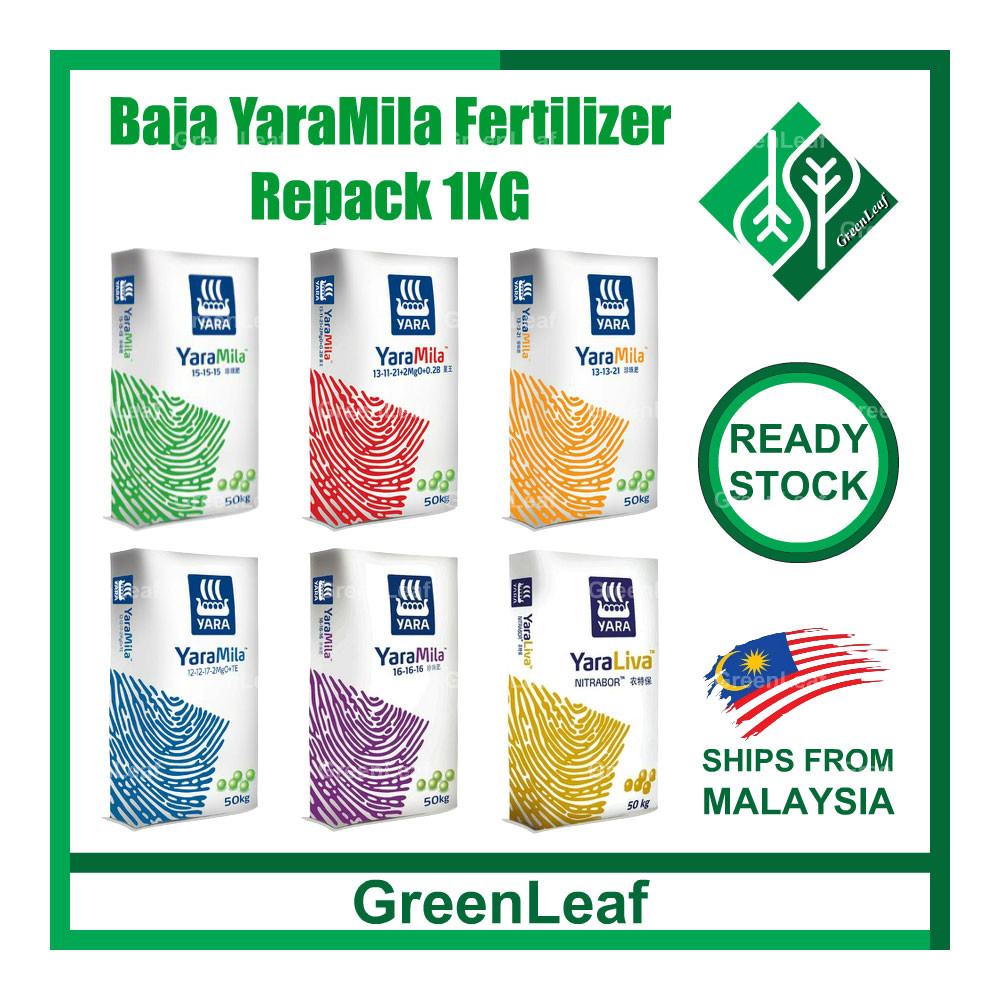 YaraMila Baja 1KG Fertilizer Repack Yara Mila 16-16-16 12-12-17 ...