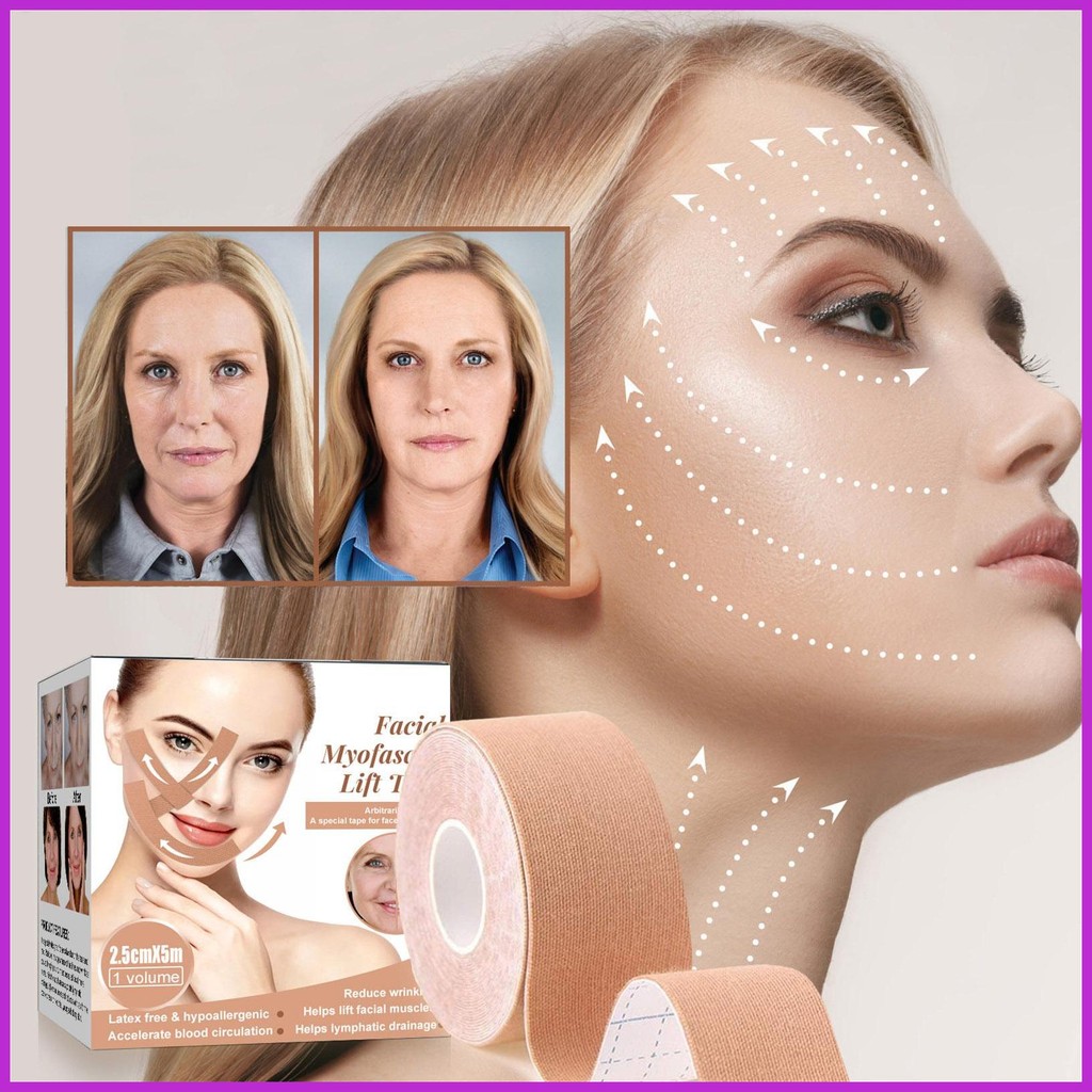 Facial Lifting Stickers 1 Roll 5m Facial Lift Patches Skin Pulling ...