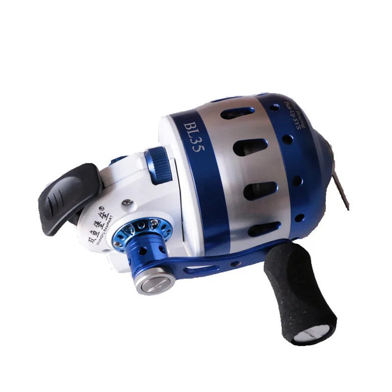BL35 Fishing Spincast Reel 6+1BB Closed Metal Coil Slingshot Shoot Fish ...