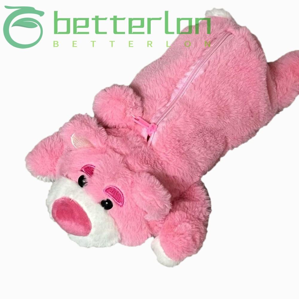 BETTER-LONTIME Lotso Pencil , Plush Large Capacity Plush Anime Pen Bag ...