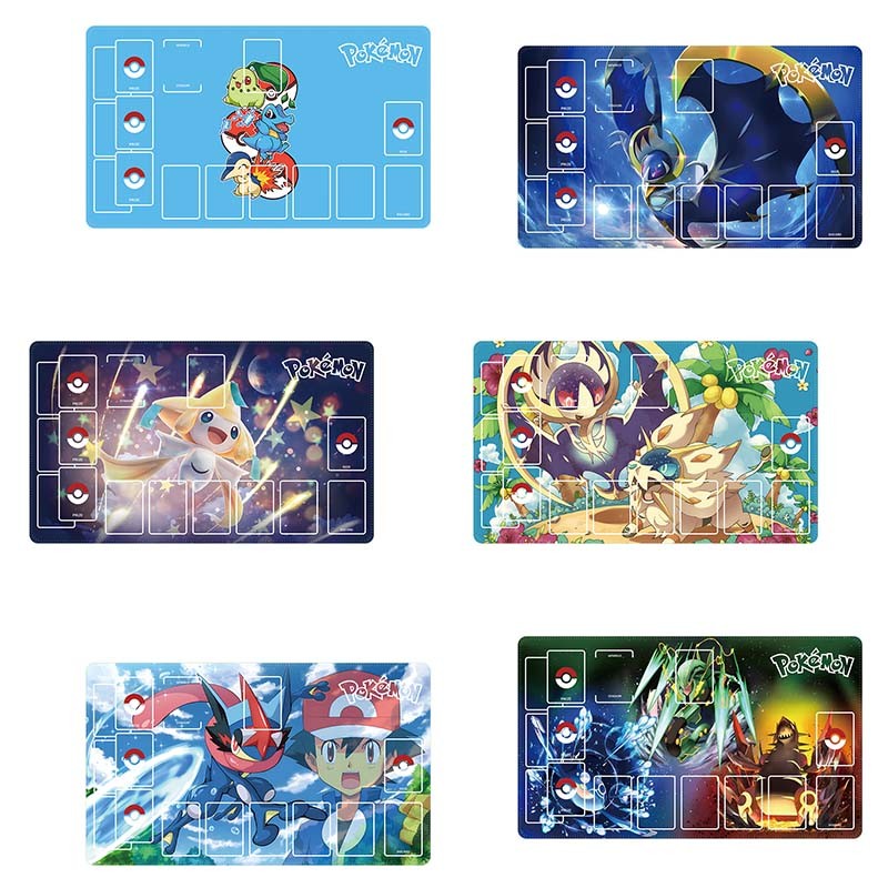 60x35x0.2cm Anime Pokemon GAME PTCG Dedicated DIY Card Playmat Battle ...