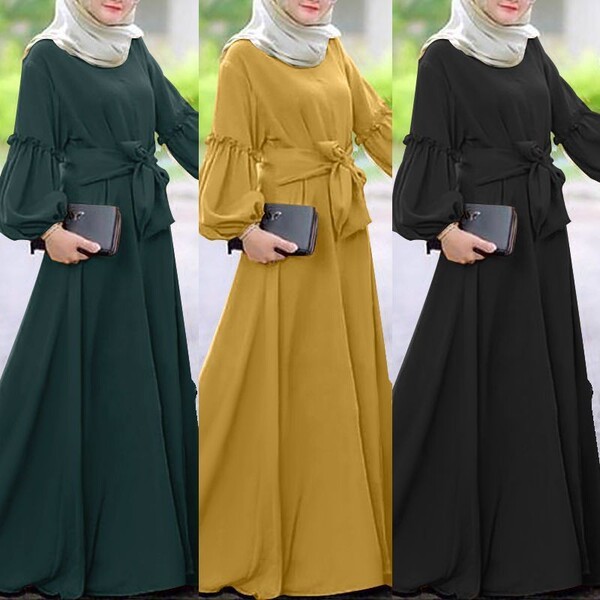 dress baju kurung moden baju perempuan baju raya dress woman Gaun jubah ...