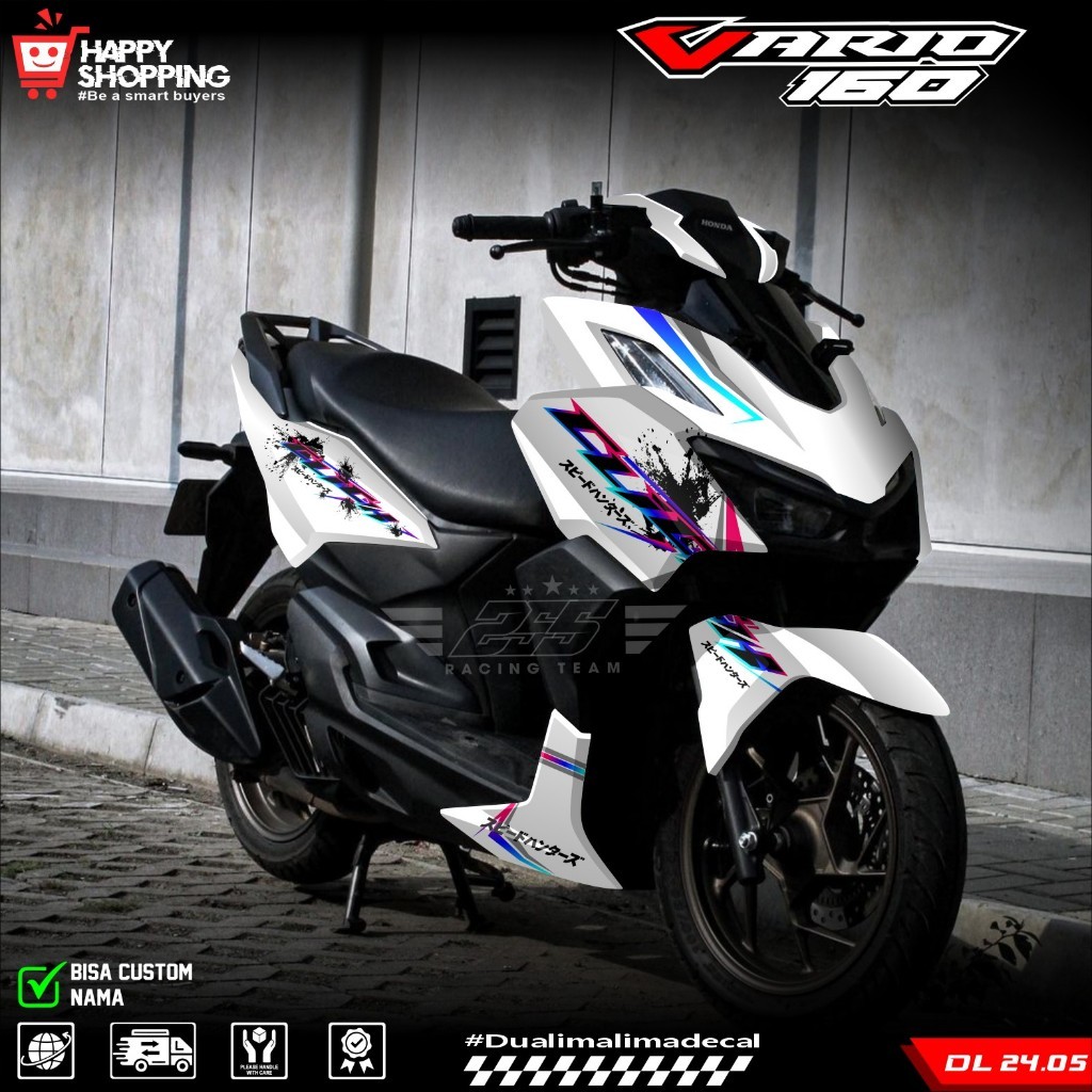 Decal Sticker Honda Vario 160 Fi New 2022 2023 2024 FULL BODY Fullblok ...