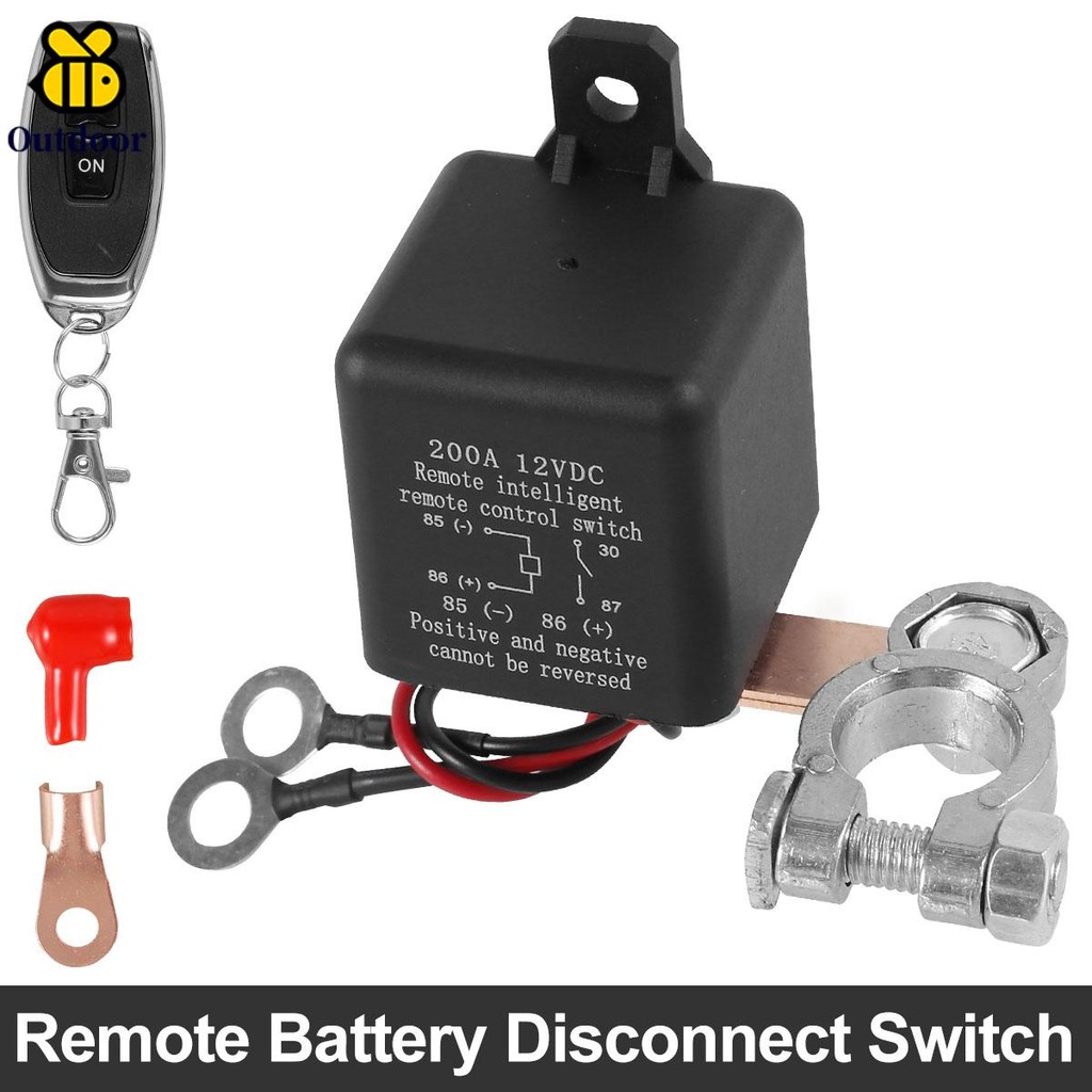 12V Battery Relay Switch Remote Control Car Battery Disconnect Relay ...