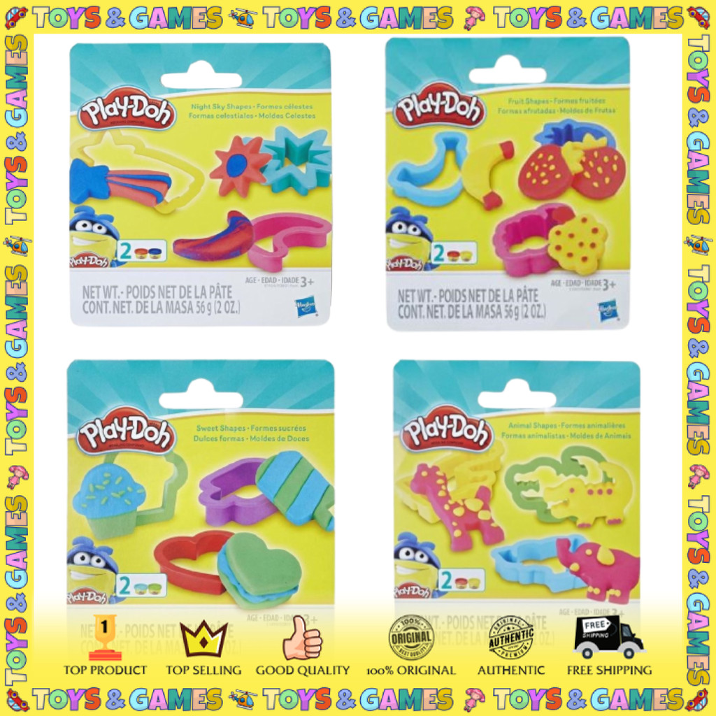 Play-Doh Value Starter Pack Set Modelling Sweet Animal Night Sky Fruit ...