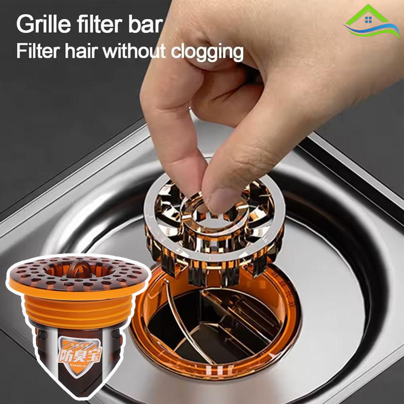 Backflow Preventer Shower Floor Drain Universal Anti-odor Fast Drainage Floor Drain Dectable ...