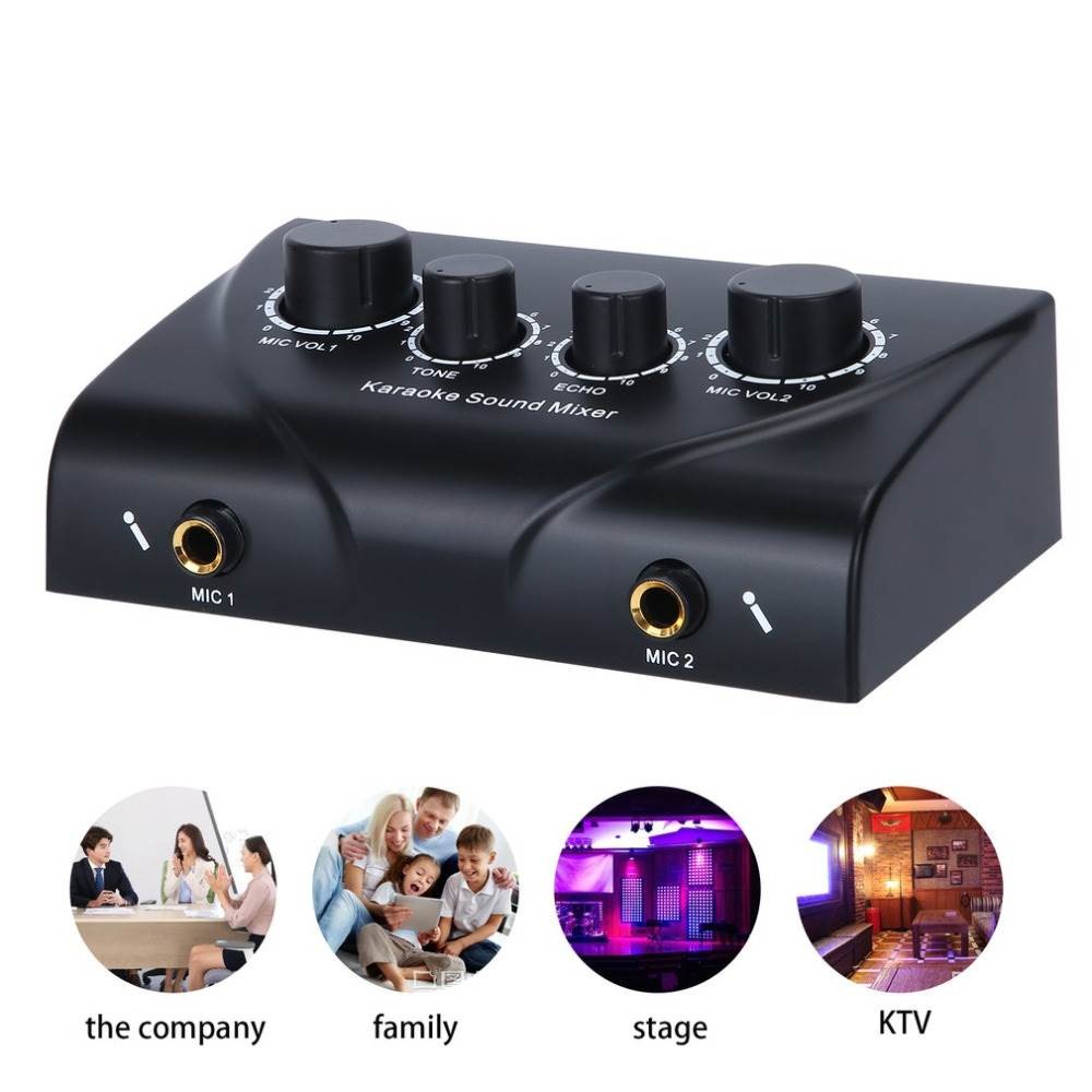 SOTAMIA Reverberator Karaoke Microphone Amplifier Preamp TV K Song ...