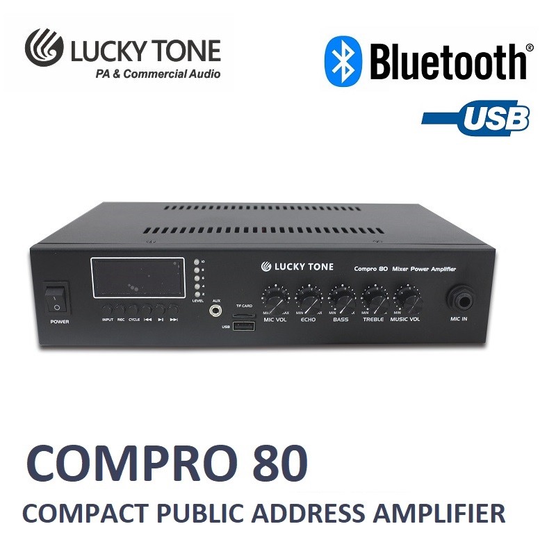 LUCKY TONE COMPRO-80 Compact Public Address Amplifier | Shopee Malaysia