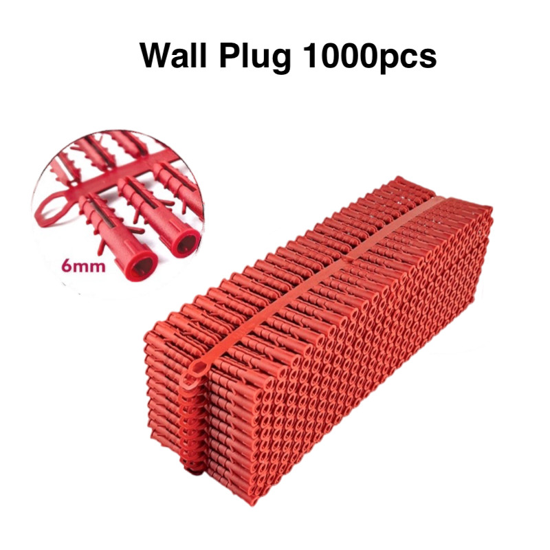 PVC Wall Plug 6mm Red (1000pcs/Pack) | Shopee Malaysia