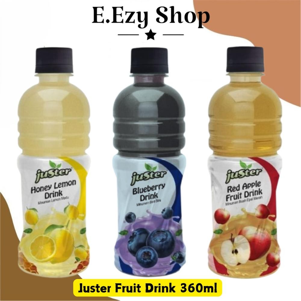 Juster Fruit Drink 360ml Honey Lemon / Red Apple / Blueberry | Shopee ...