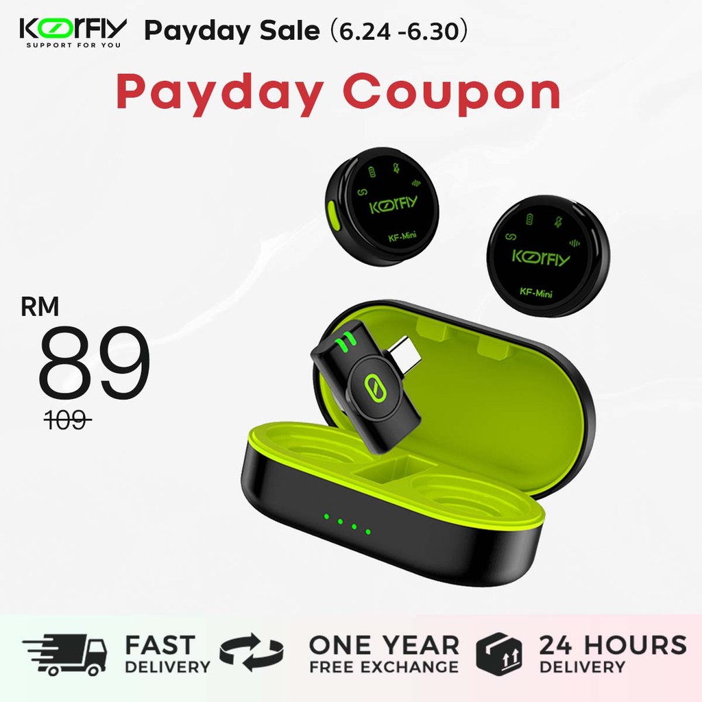 [Penjual Tempatan] Koorfly M01 Mini Wireless Pembatalan bunyi mikrofon ...