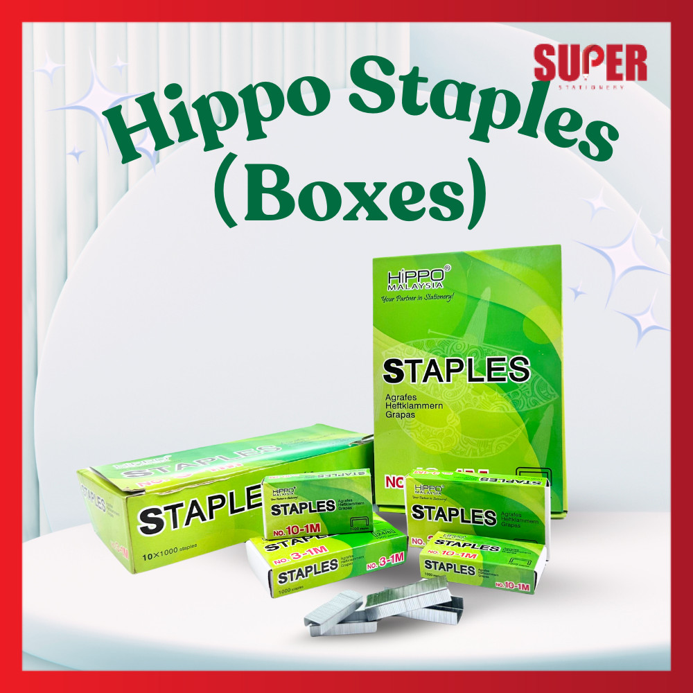 [super stationery] HIPPO DAWAI KOKOT DAWAI PENEBUK KERTAS Ubat Stapler ...