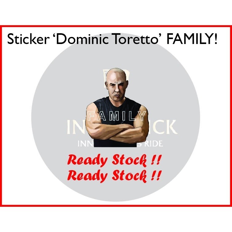 Sticker Dominic Toretto Family || Fast & Furious Family | Shopee Malaysia