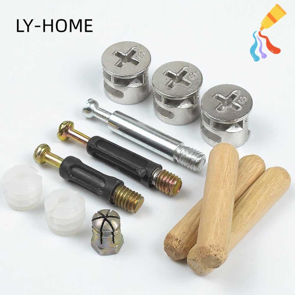 LY-HOME Furniture Screw Eccentric Desk Link Fixer Wheel Nut Connection ...