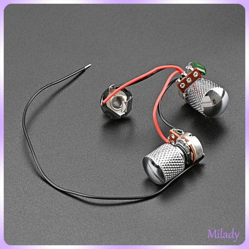 Milady Electric Guitar Wiring Harness Kit 1 Volume 1 Tone 2 Knobs 3 Way ...