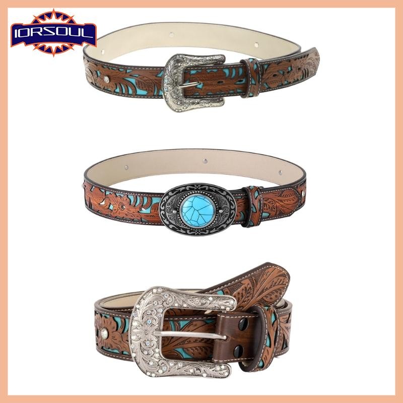 iorsoul1 Vintage Western Belt Cowboy Belts For Men Western With Big ...